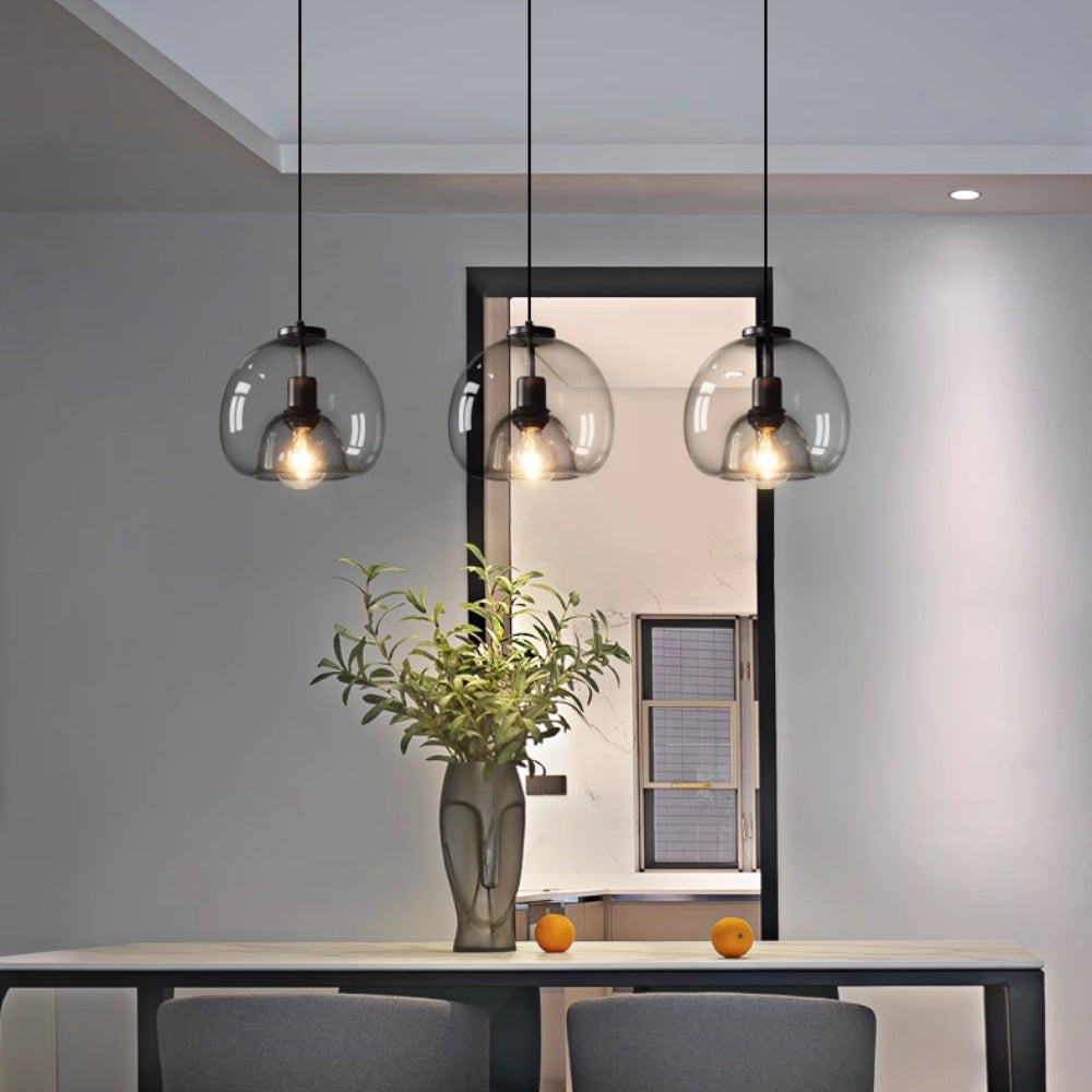 MIRO Glass Pendant Light Kitchen Island – ULURU Lighting