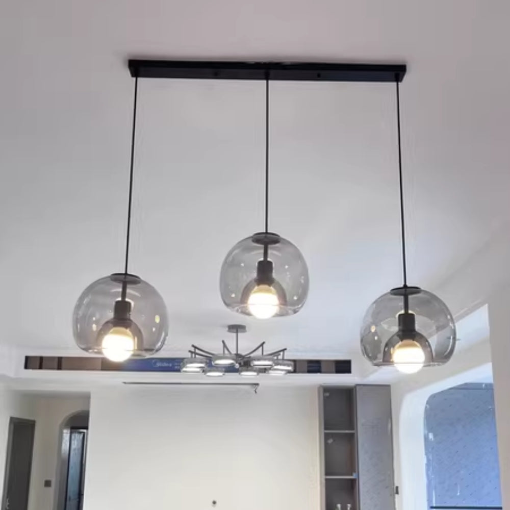MIRO Glass Pendant Light Kitchen Island – ULURU Lighting