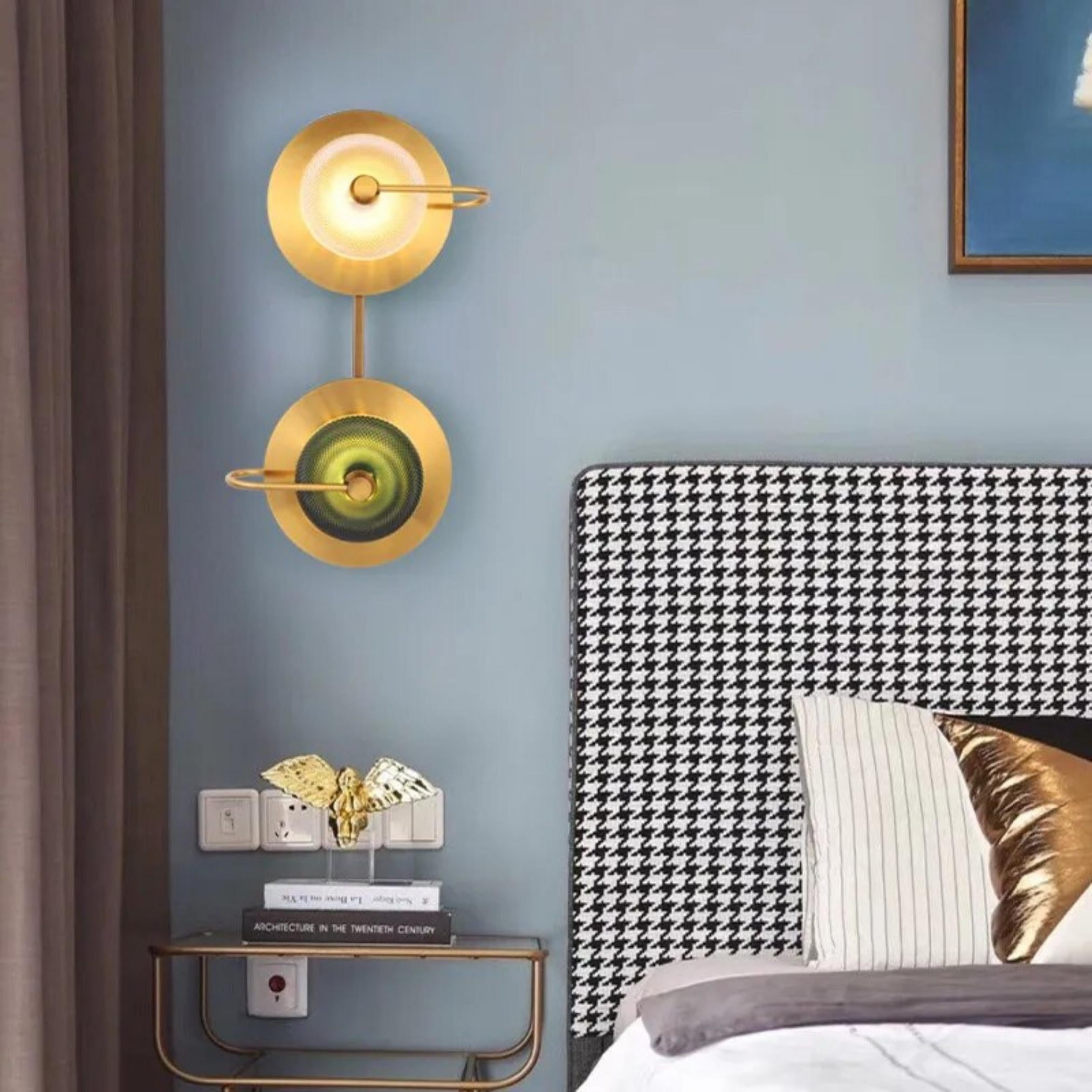 INDRA Bras and Glass Wall Light – ULURU Lighting