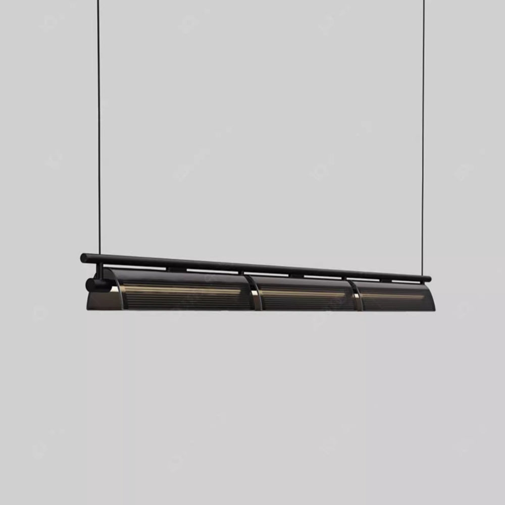 MAMBA Black Linear Chandelier – ULURU Lighting