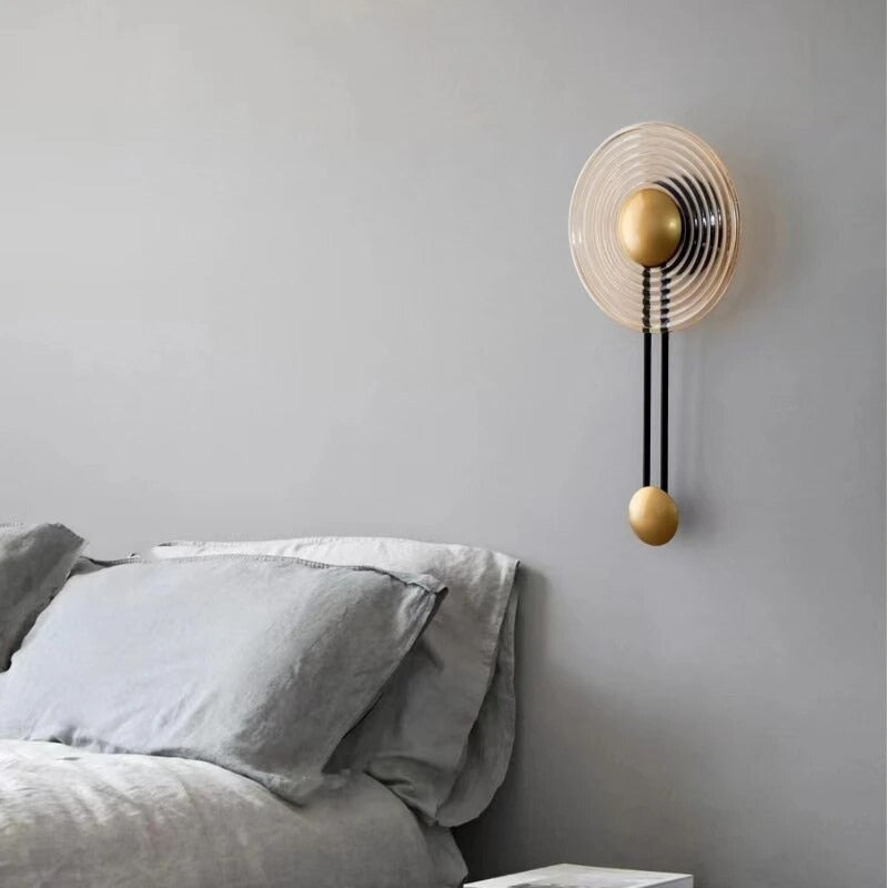 RAVEN Glass Modern Wall Light – ULURU Lighting