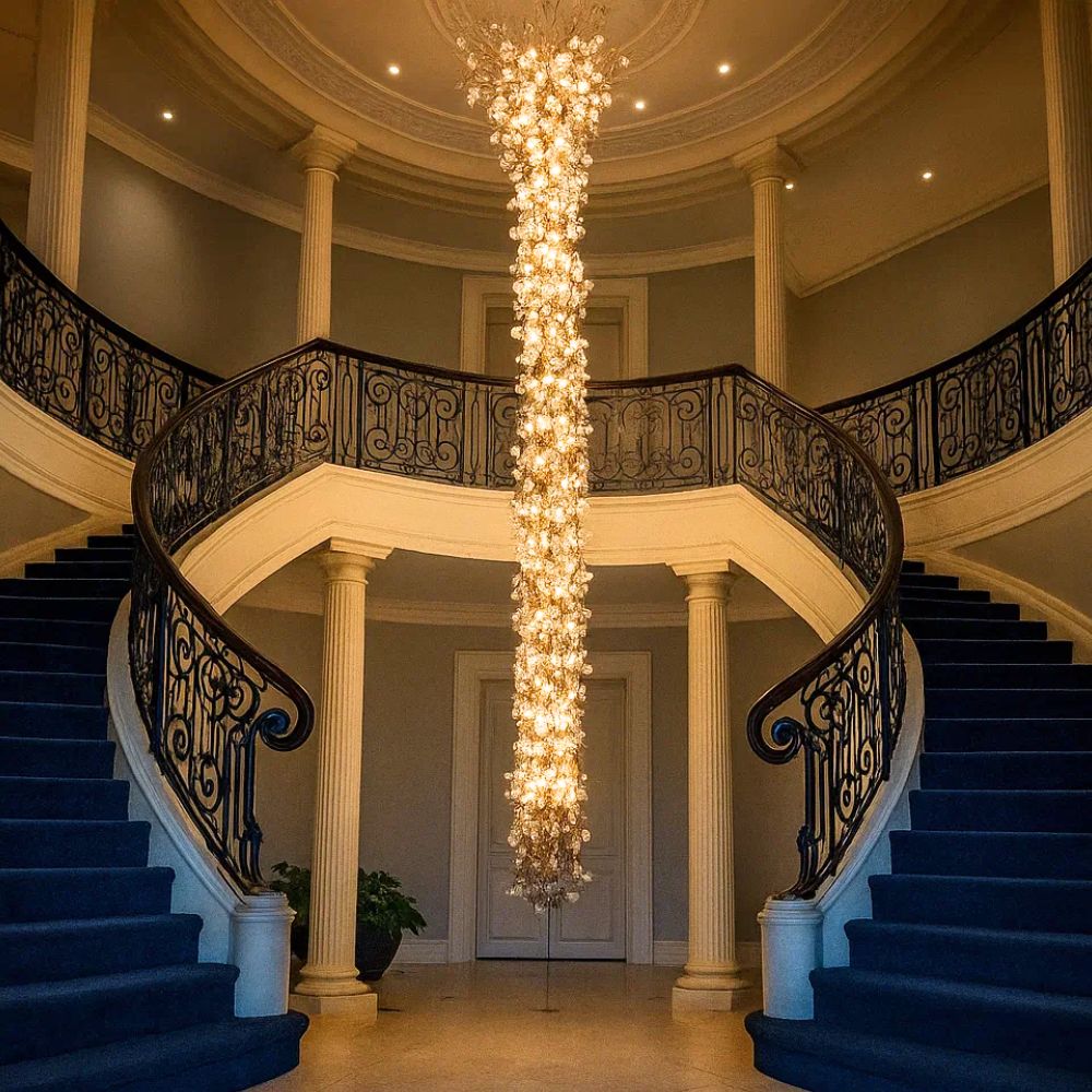 VONVY Long Tree Branch Light Fixture for High Ceilings – ULURU Lighting
