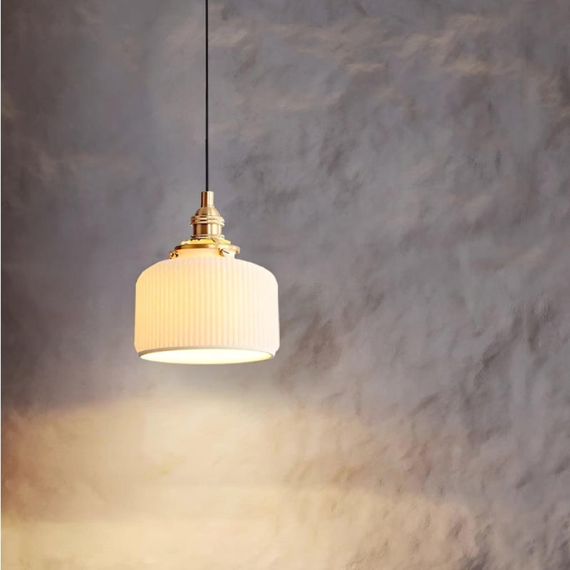 WILLA Ceramics White Pendant Lamp | ULURU Lighting