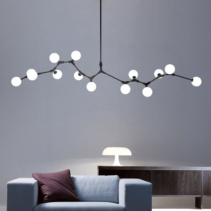 BANCHO Black Pendant Light Glass – ULURU Lighting
