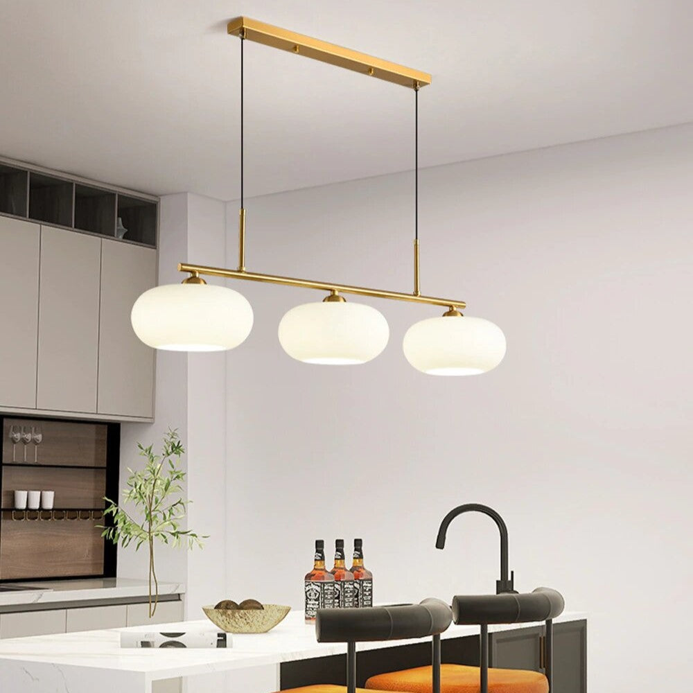 ALICE Modern Glass Kitchen Pendant Light P5383 – ULURU Lighting