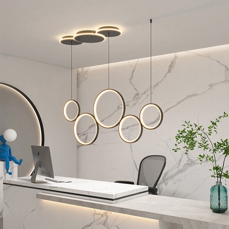 ANABEL Modern Ring LED Pendant Light P5268 – ULURU Lighting