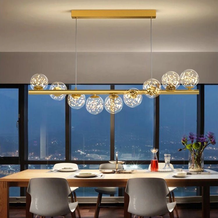 ELAS Gold Linear Pendant Light – ULURU Lighting