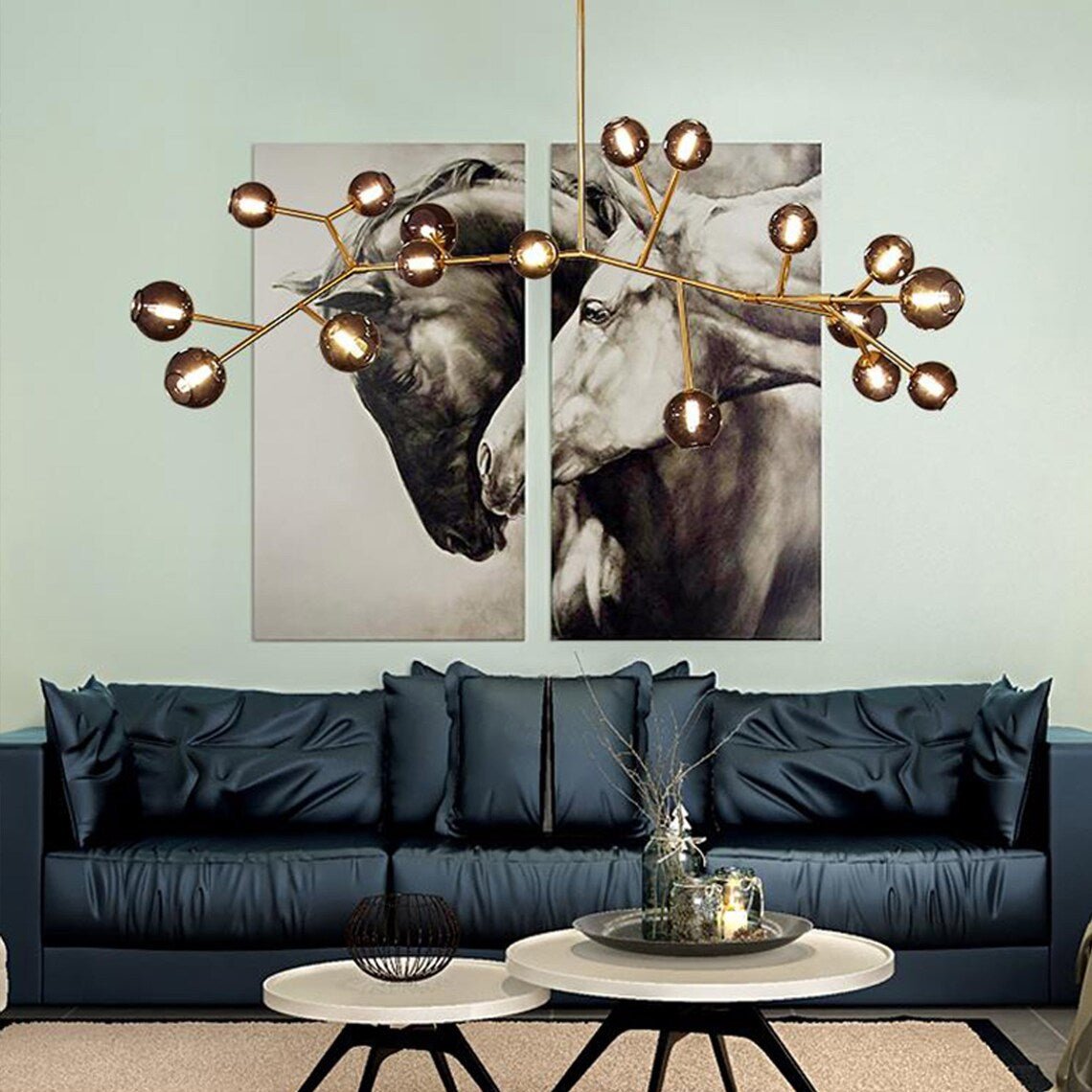 FELICIA Creative Glass Modern Pendant Light P5265 – ULURU Lighting