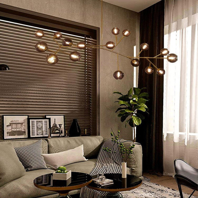 FELICIA Creative Glass Modern Pendant Light P5265 – ULURU Lighting