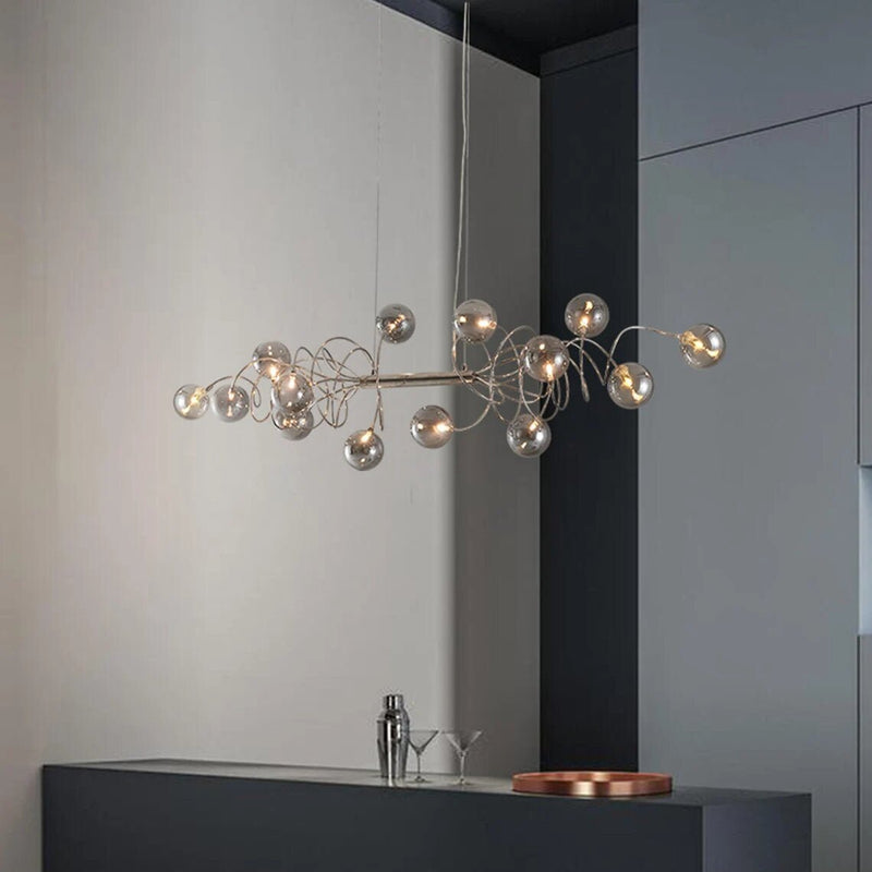 HOLLY Glass Bubble Modern Pendant Light P5173 – ULURU Lighting