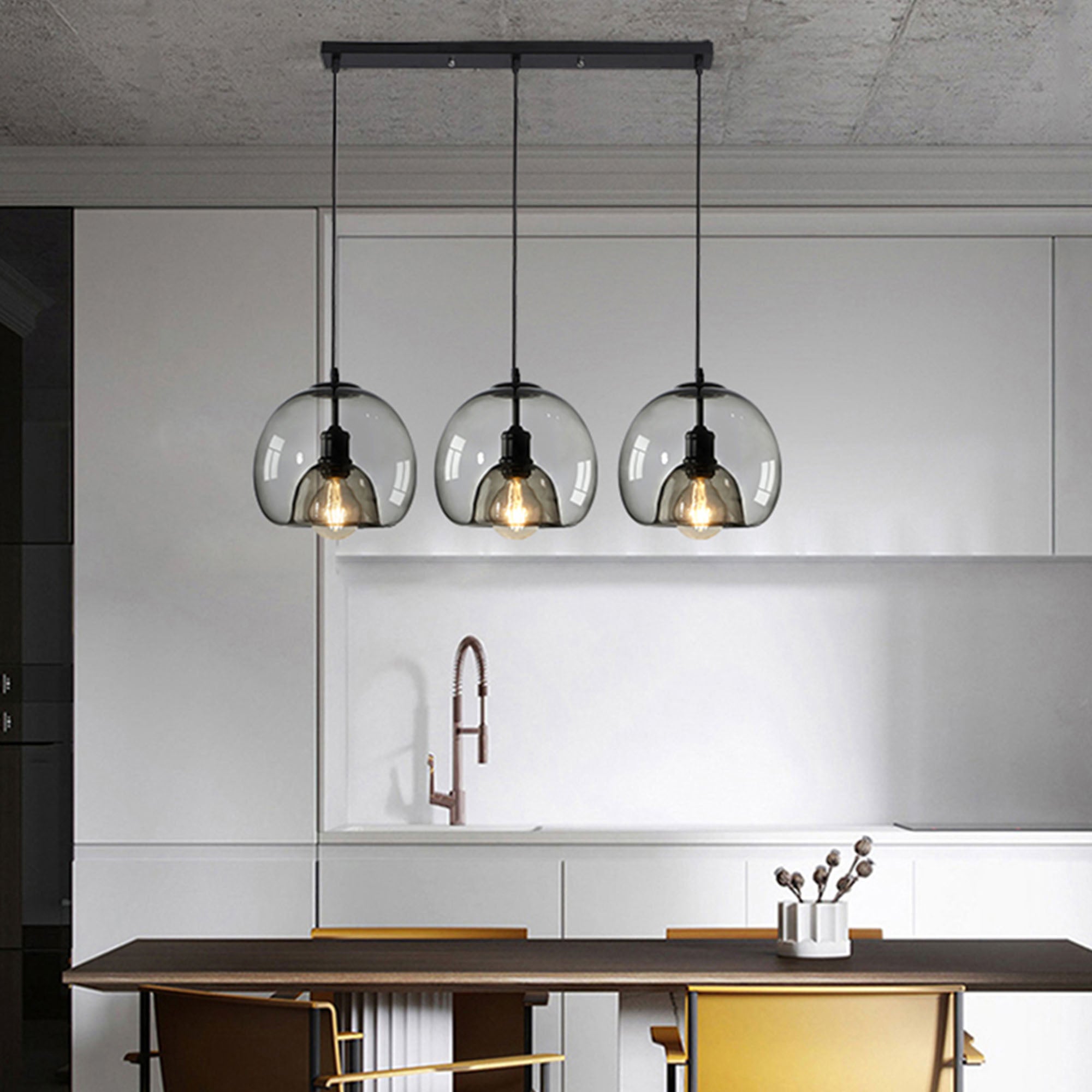 LILITH Glass Nordic Modern Pendant Light P5316 – ULURU Lighting