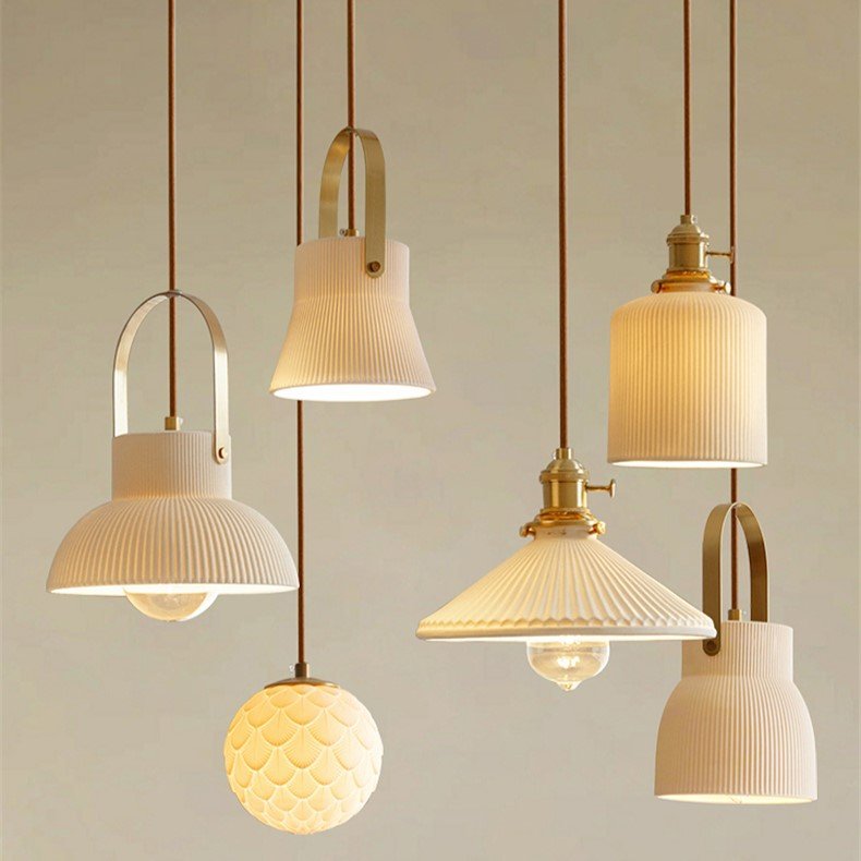 OLGA Ceramic Pendant Light – ULURU Lighting