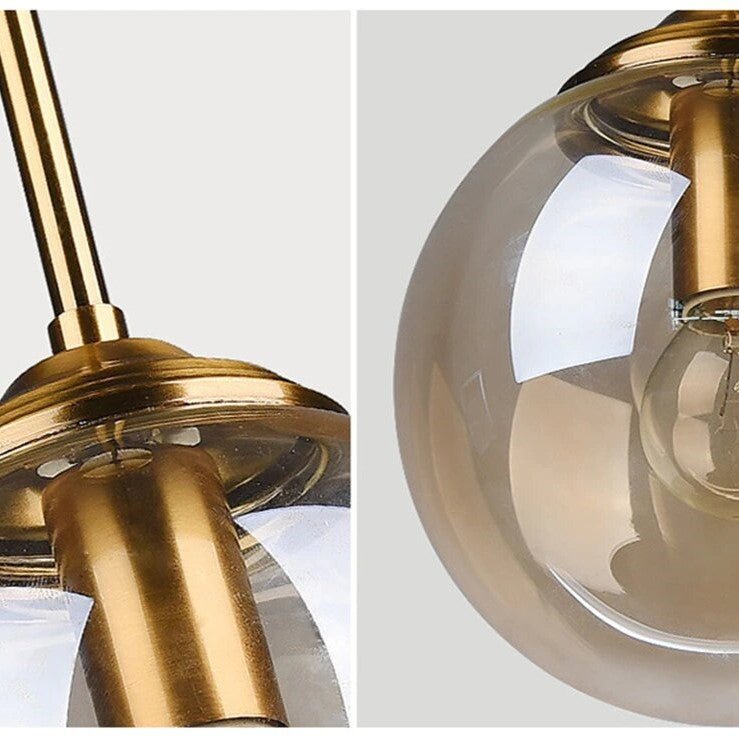 PERRIE Glass Long Stairs Modern Pendant Light P5223 – ULURU Lighting