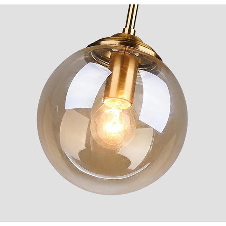 PERRIE Glass Long Stairs Modern Pendant Light P5223 – ULURU Lighting