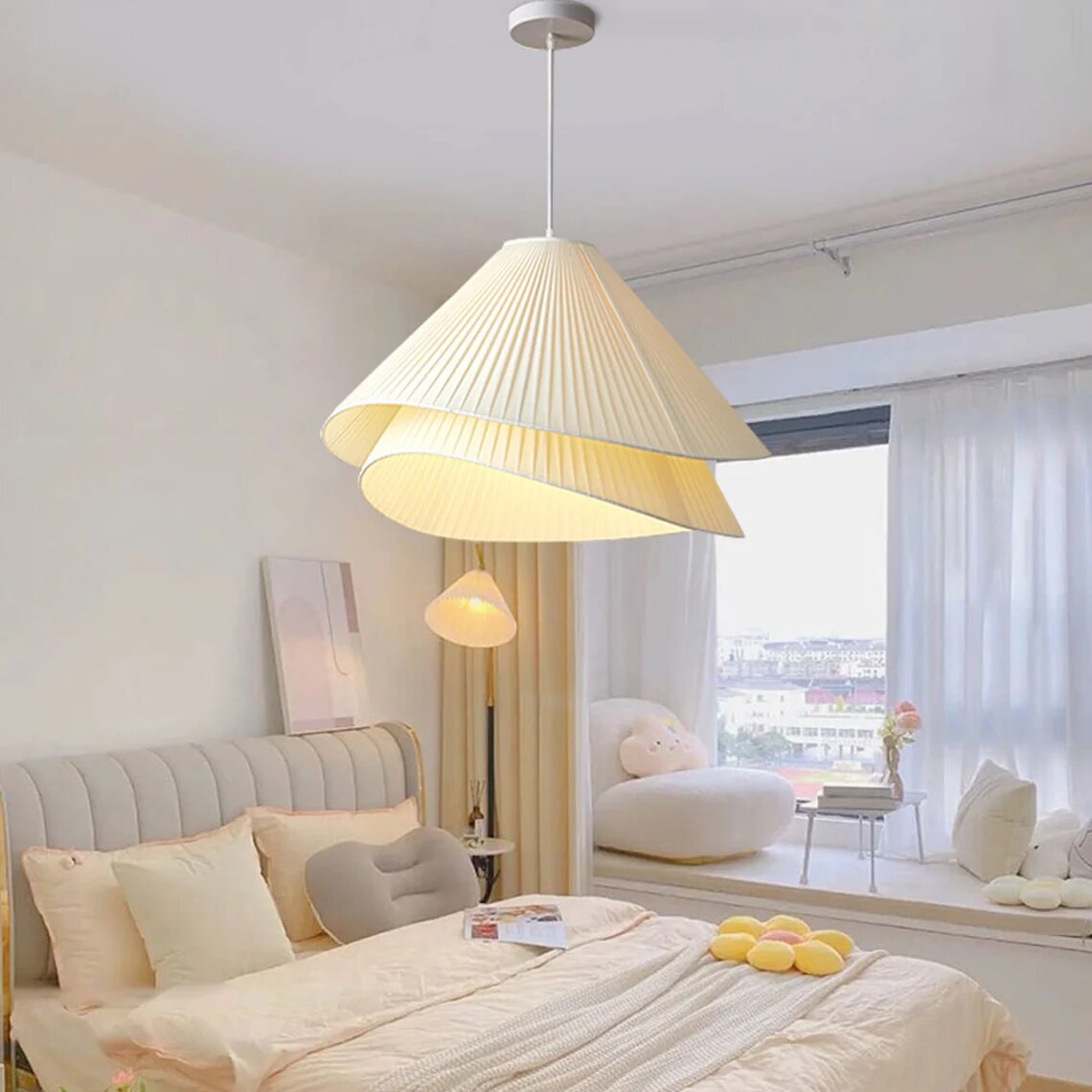 TINI Retro Minimalist Fabric Pendant Light P5289 – ULURU Lighting